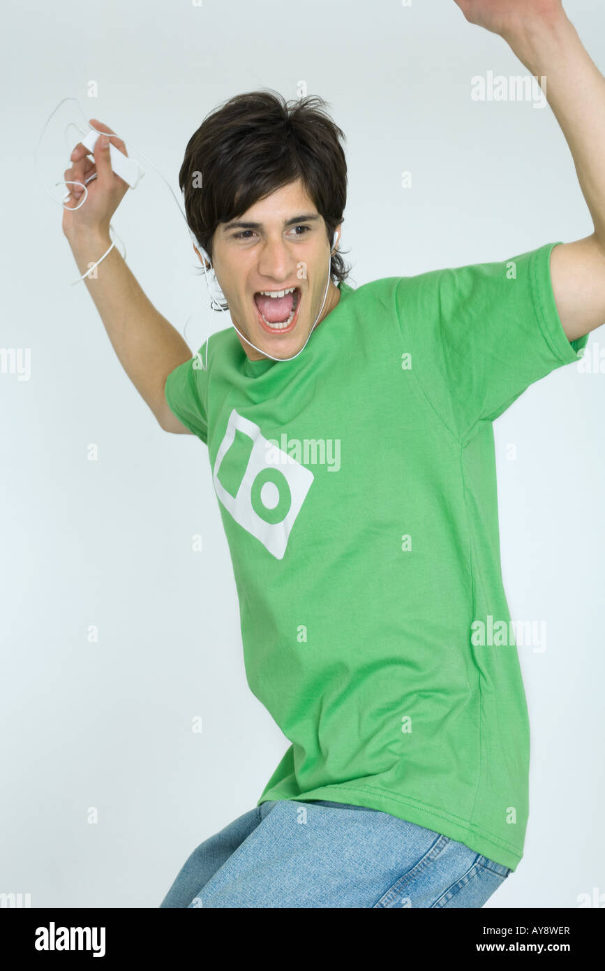 Dancing man open shirt hi-res stock photography and images - Alamy