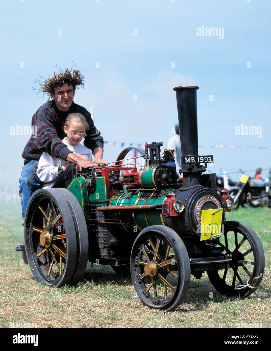 small steam traction engine at an irish steam rally Stock Photo - Alamy