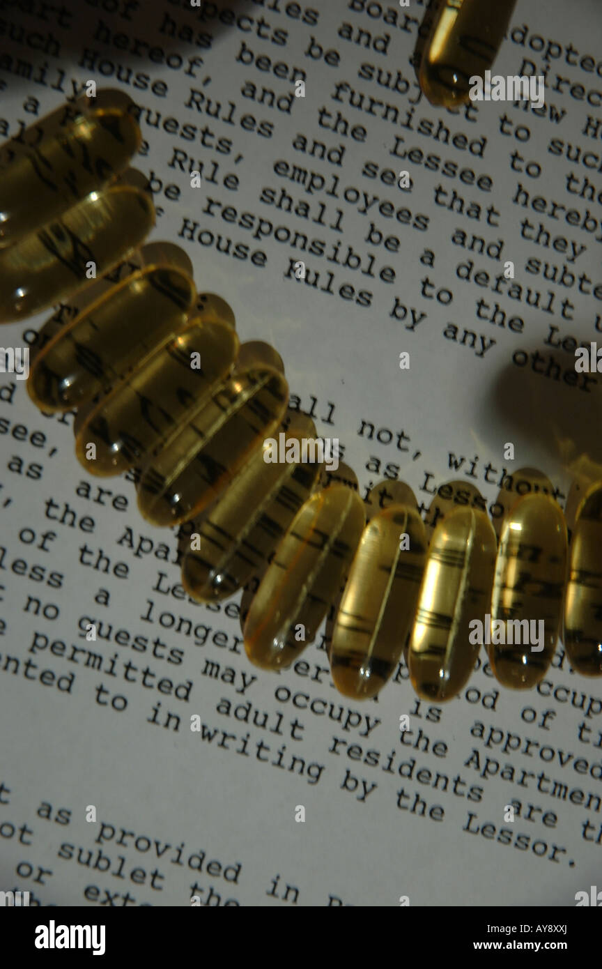 pills on document Stock Photo - Alamy
