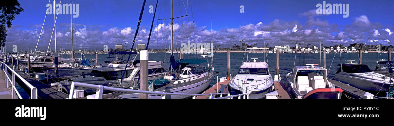 USA Southern California Marina Del Rey Sailboats Yachts Boats at Dock ...