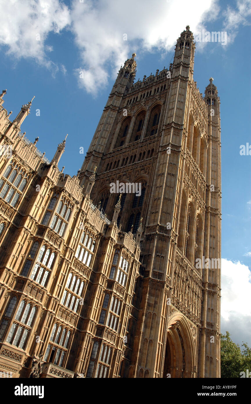 Victoria Tower, Palace of Westminster also called Houses of Parliament Stock Photo - Alamy