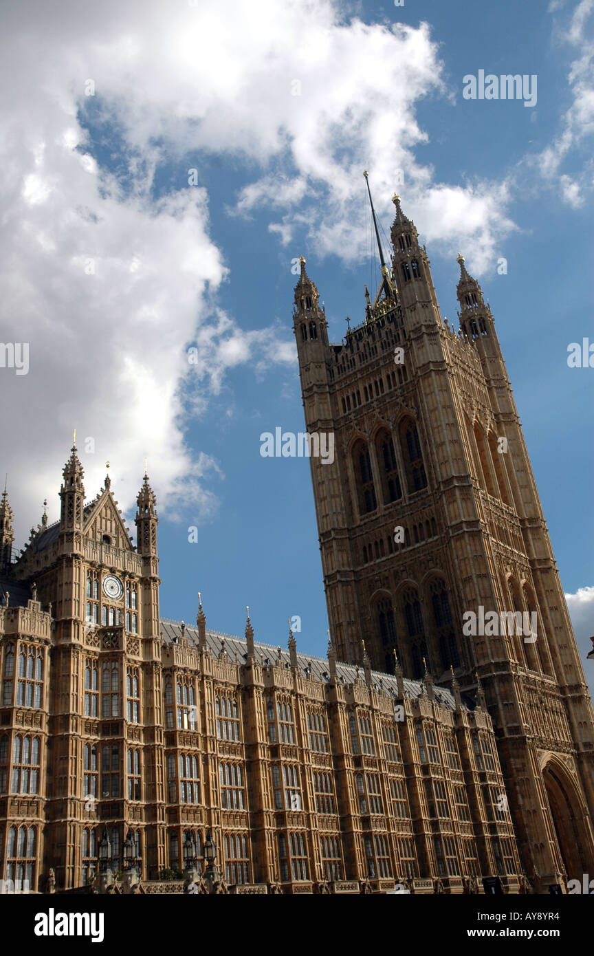 Victoria Tower, Palace of Westminster also called Houses of Parliament Stock Photo - Alamy