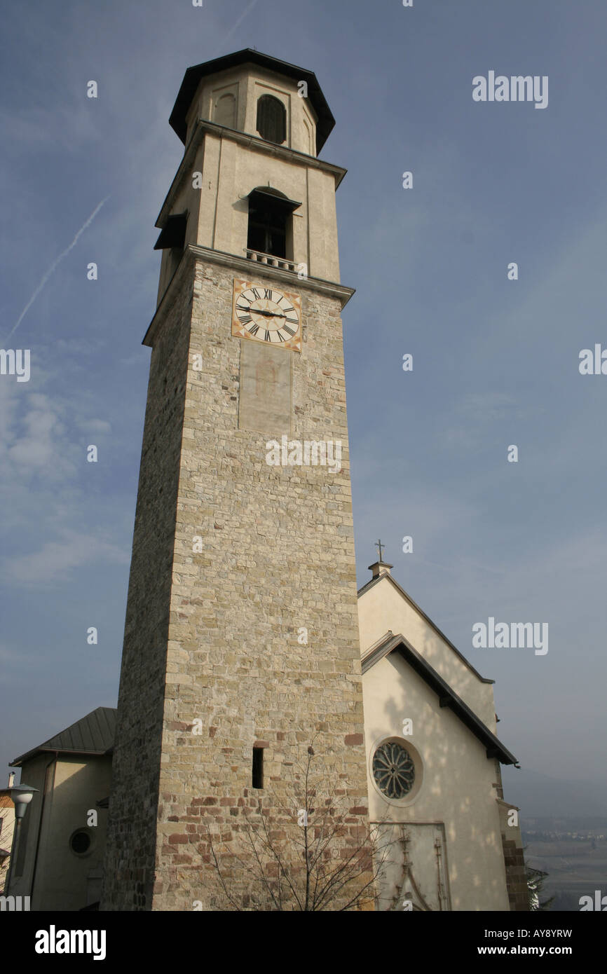 Church, San Stefano, Revo Italy, Trentino Alto Adige Stock Photo - Alamy