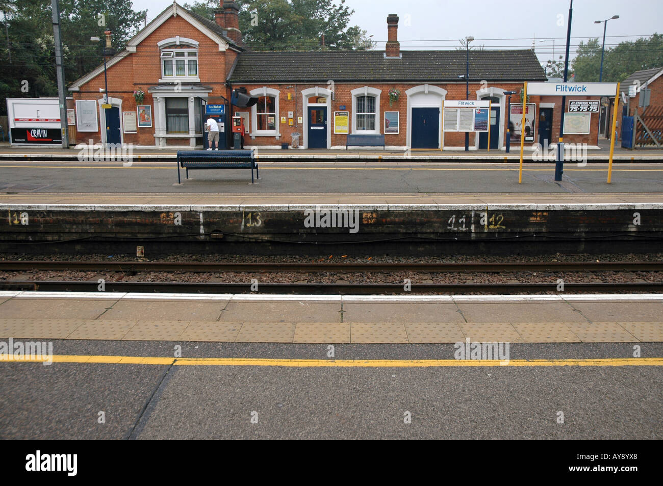 Railway station in Flitwick, Great Britain Stock Photo - Alamy