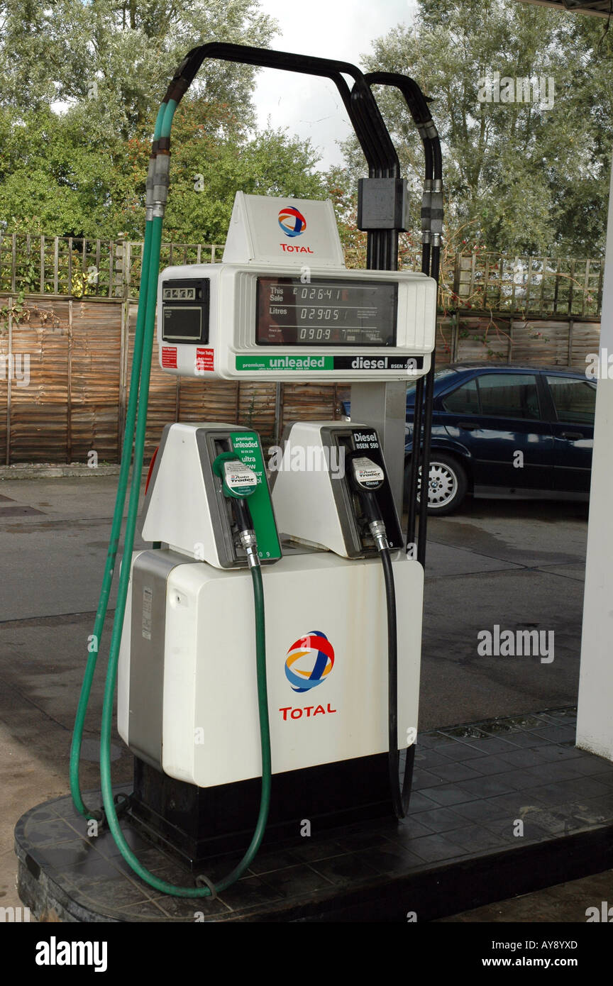 Total Gas station in Great Britain Stock Photo - Alamy
