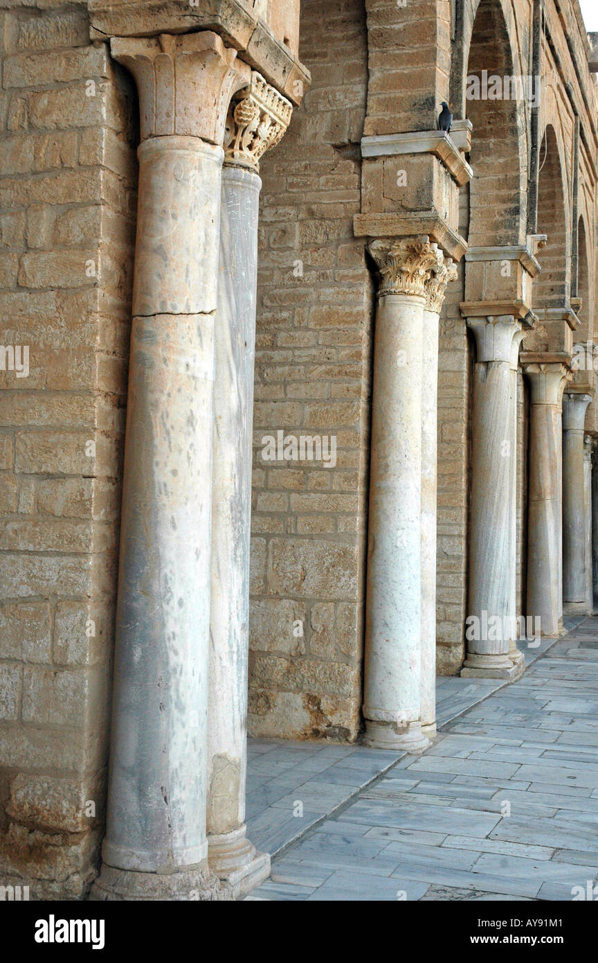 Sidi Okba Mosque also called Great Mosque, Kairouan in Tunisia Stock ...
