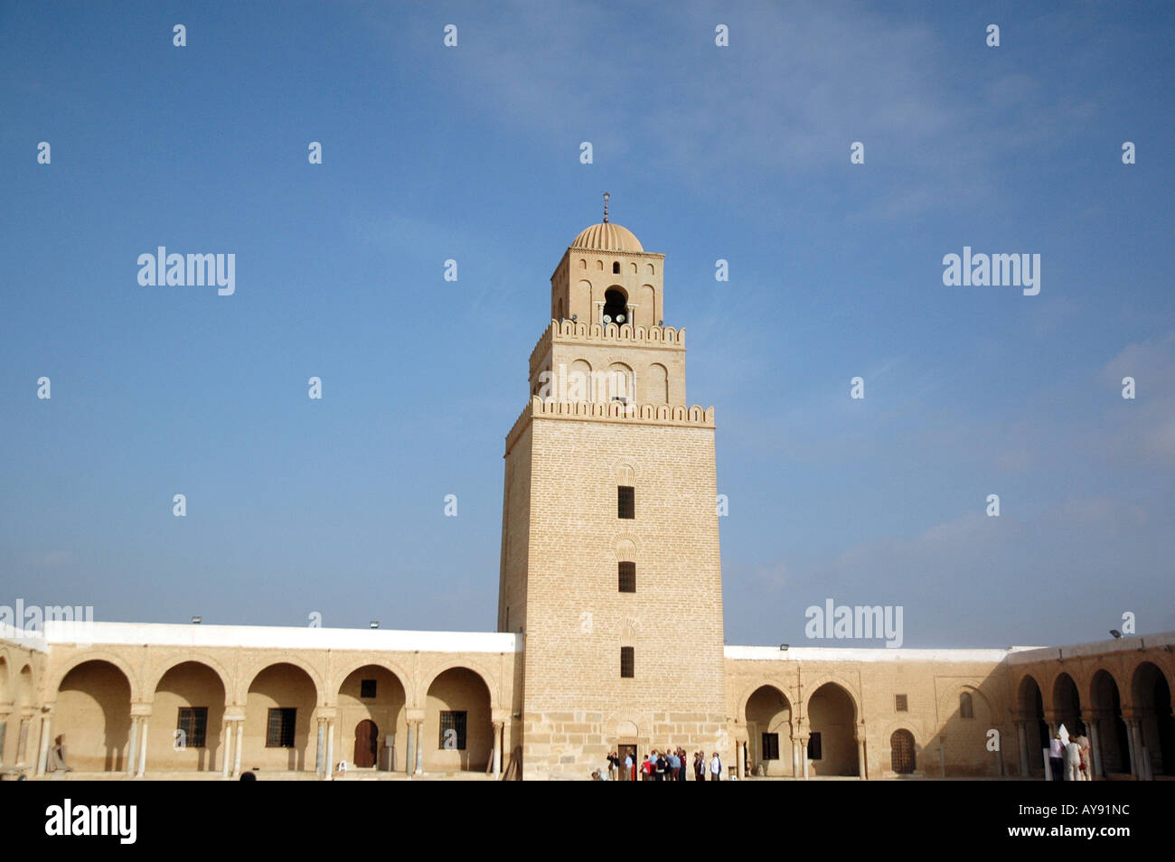 Sidi Okba Mosque also called Great Mosque, Kairouan in Tunisia Stock ...
