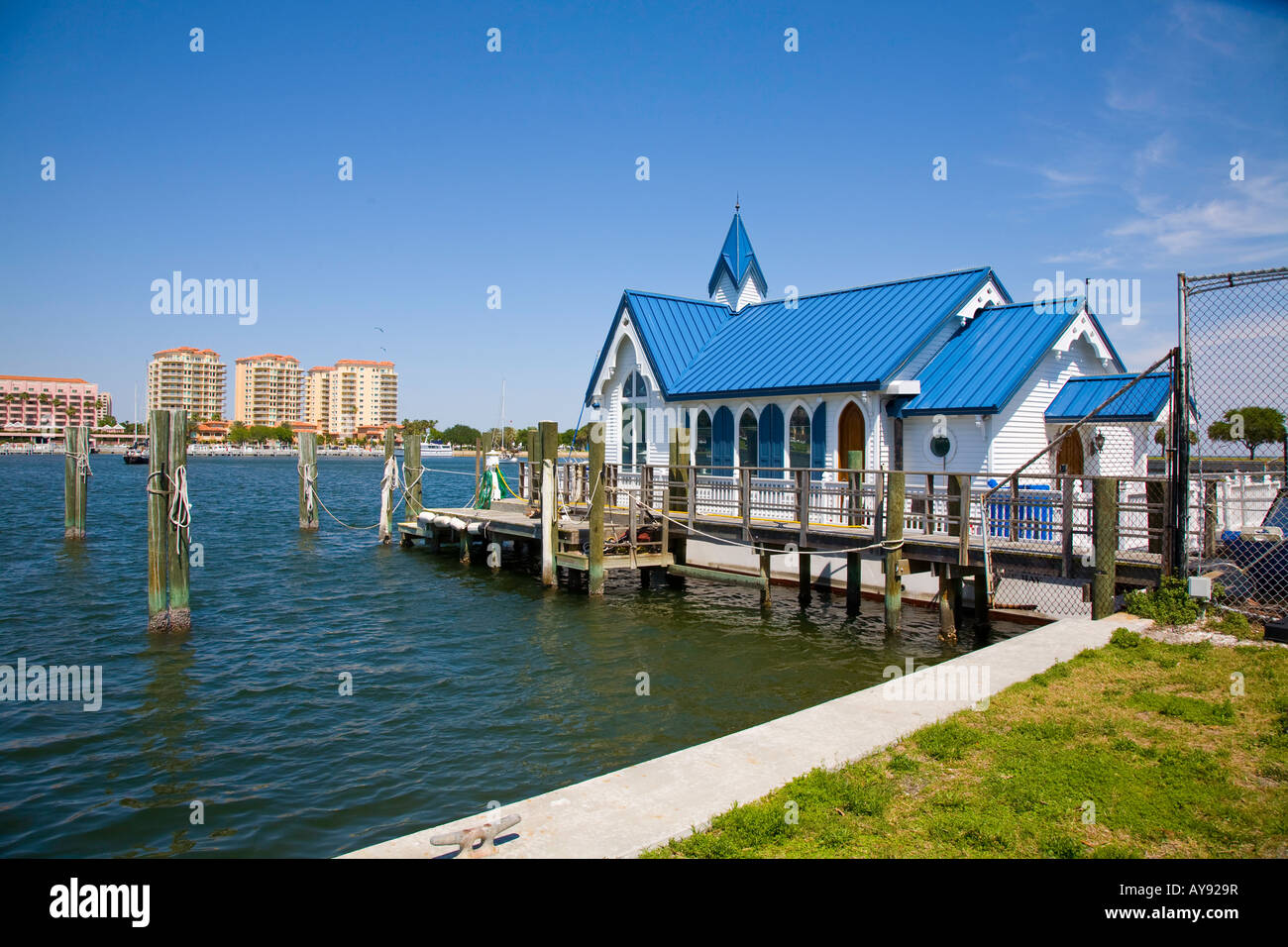 Floating Chapel by the Bay; St Petersburg in Florida USA Stock Photo ...