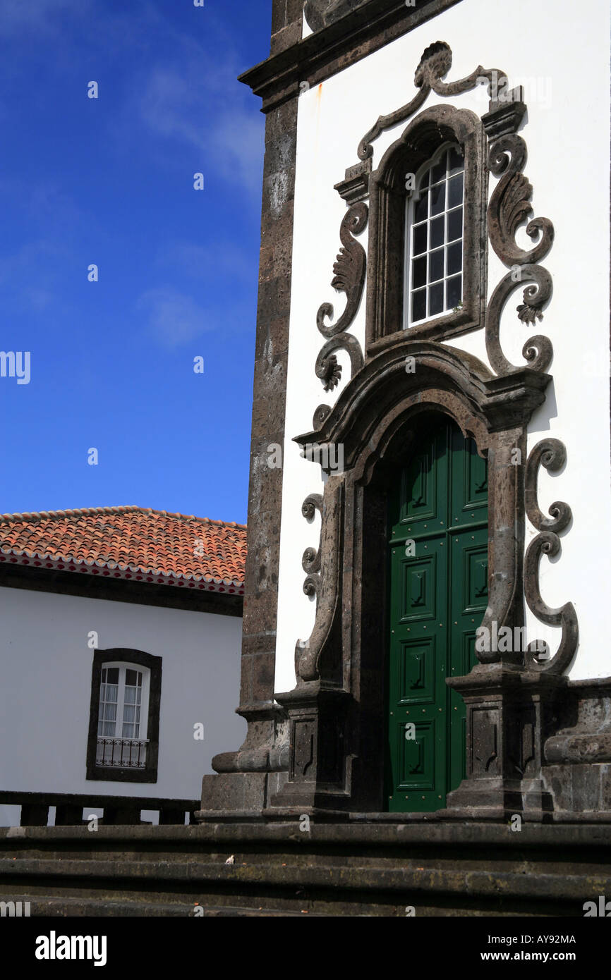 An example of portuguese / azorean architecture. Town of Vila Franca do ...
