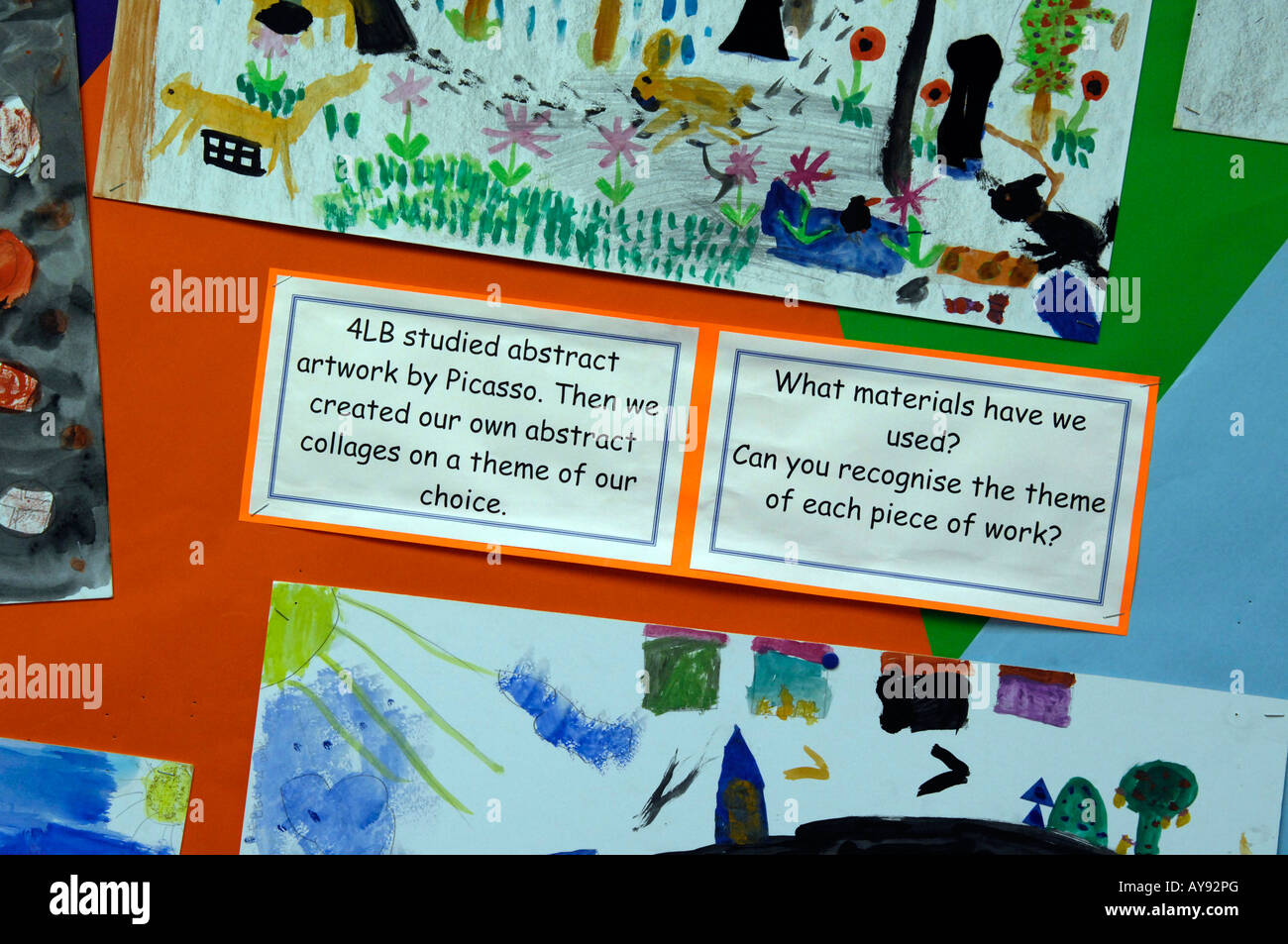 school display artwork picasso classroom primary school materials ...