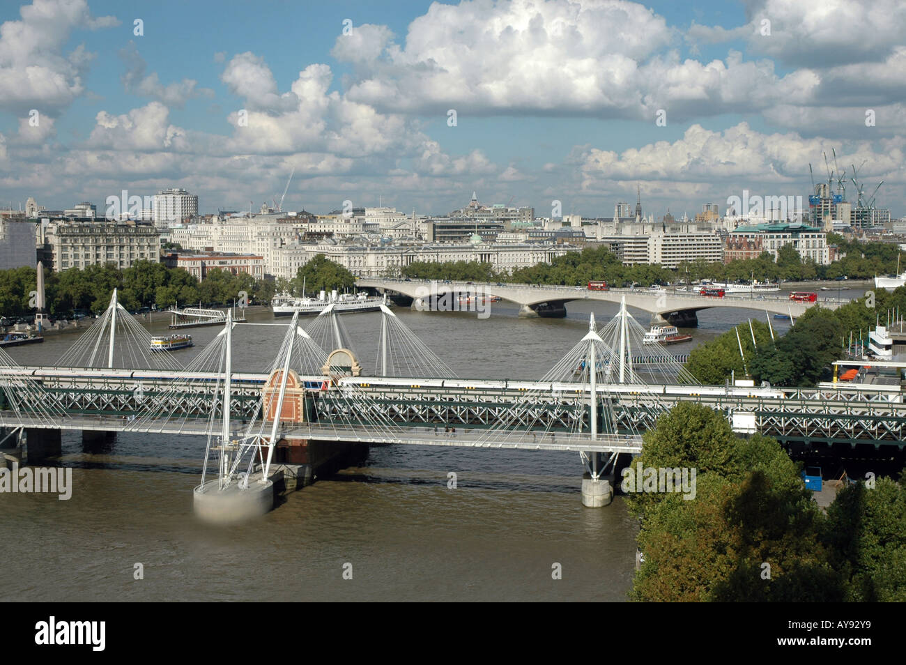 Panorama from waterloo bridge hi-res stock photography and images - Alamy