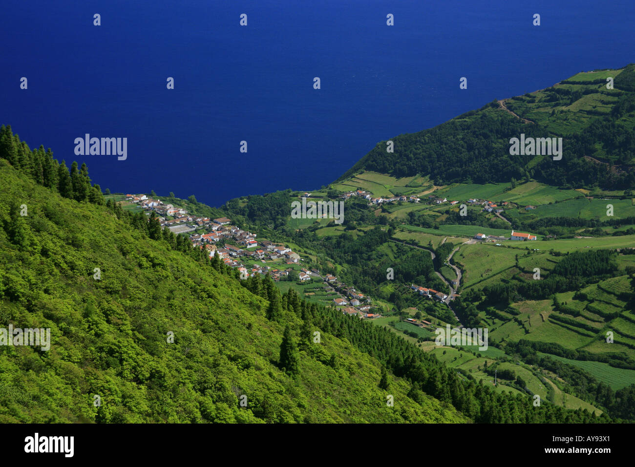 The village of Agua Retorta. Azores islands, Portugal Stock Photo - Alamy