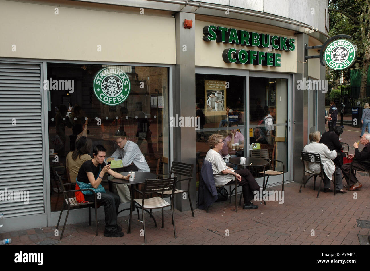Starbucks coffee at Villiers Street, Westminster district in London, UK ...