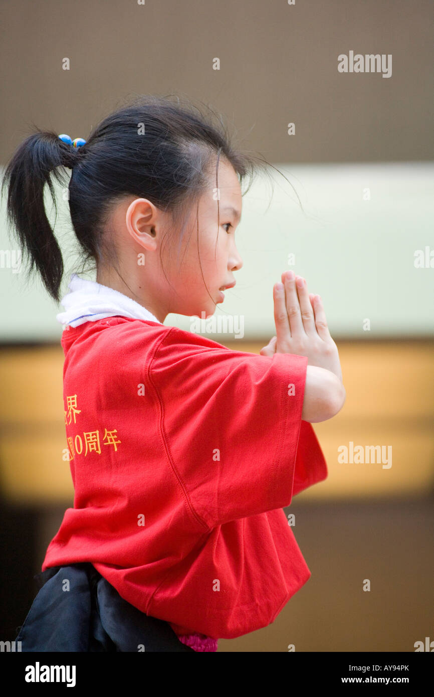 Little Chinese girl during 1997 2007 celebrations of the handover of ...