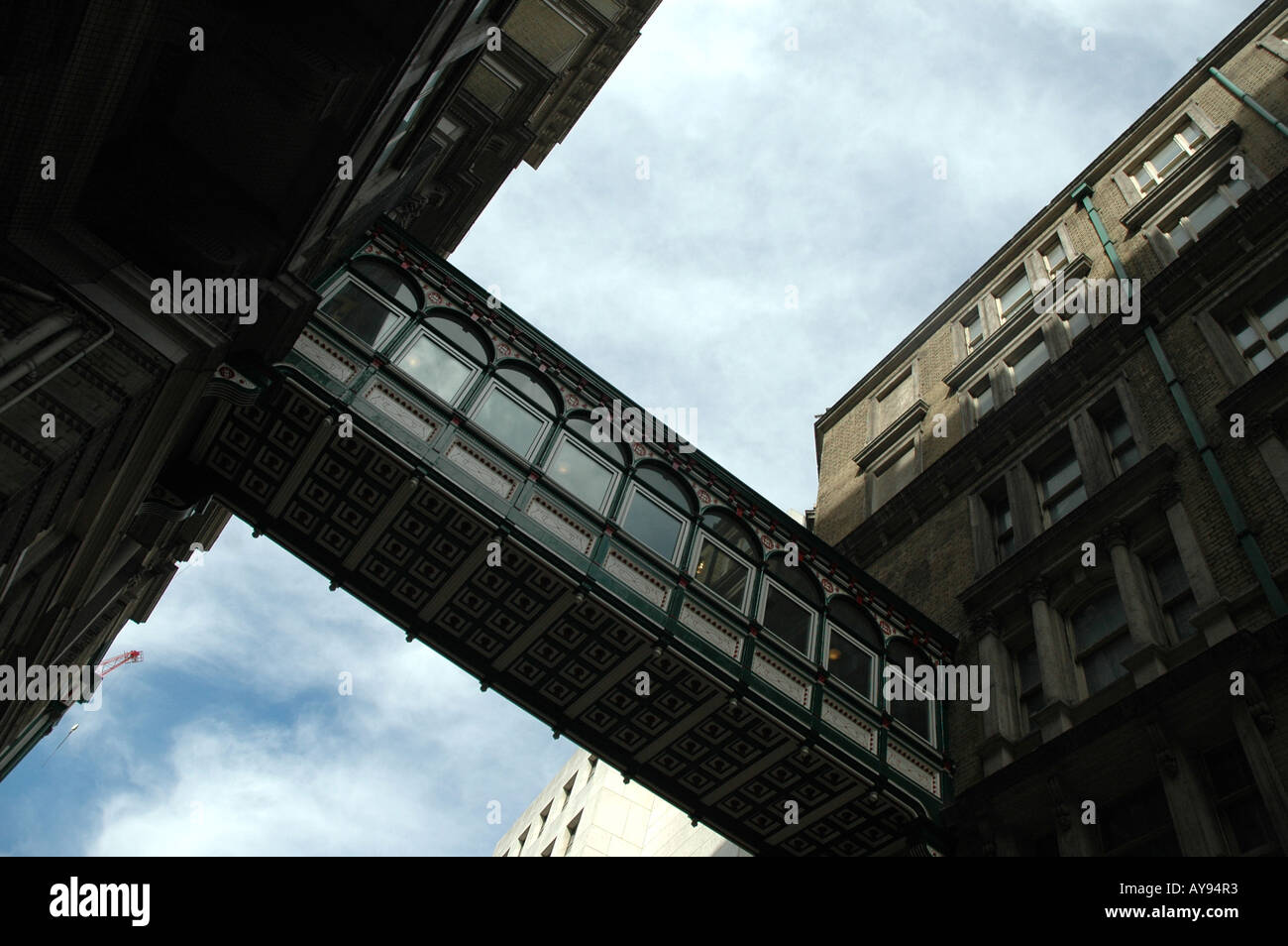 Passage between two building on Villiers Street, Westminster district ...