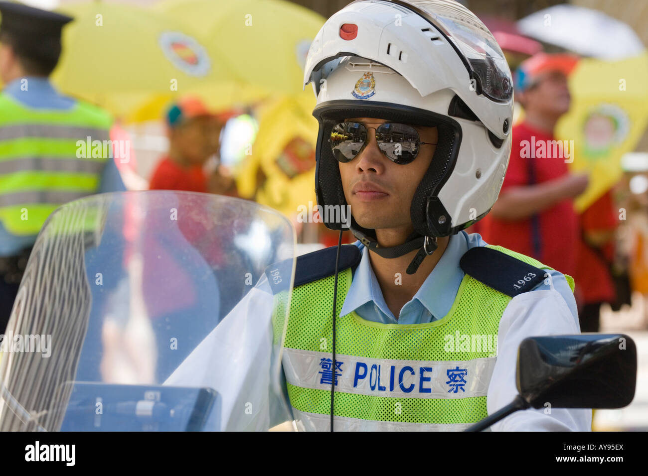 Police motorcycle hong kong hi-res stock photography and images - Alamy