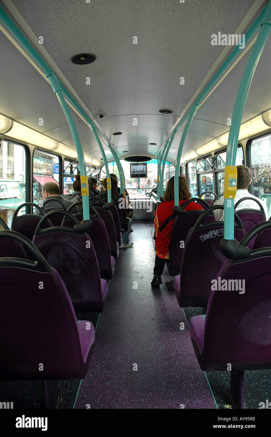 London bus inside view hi-res stock photography and images - Alamy