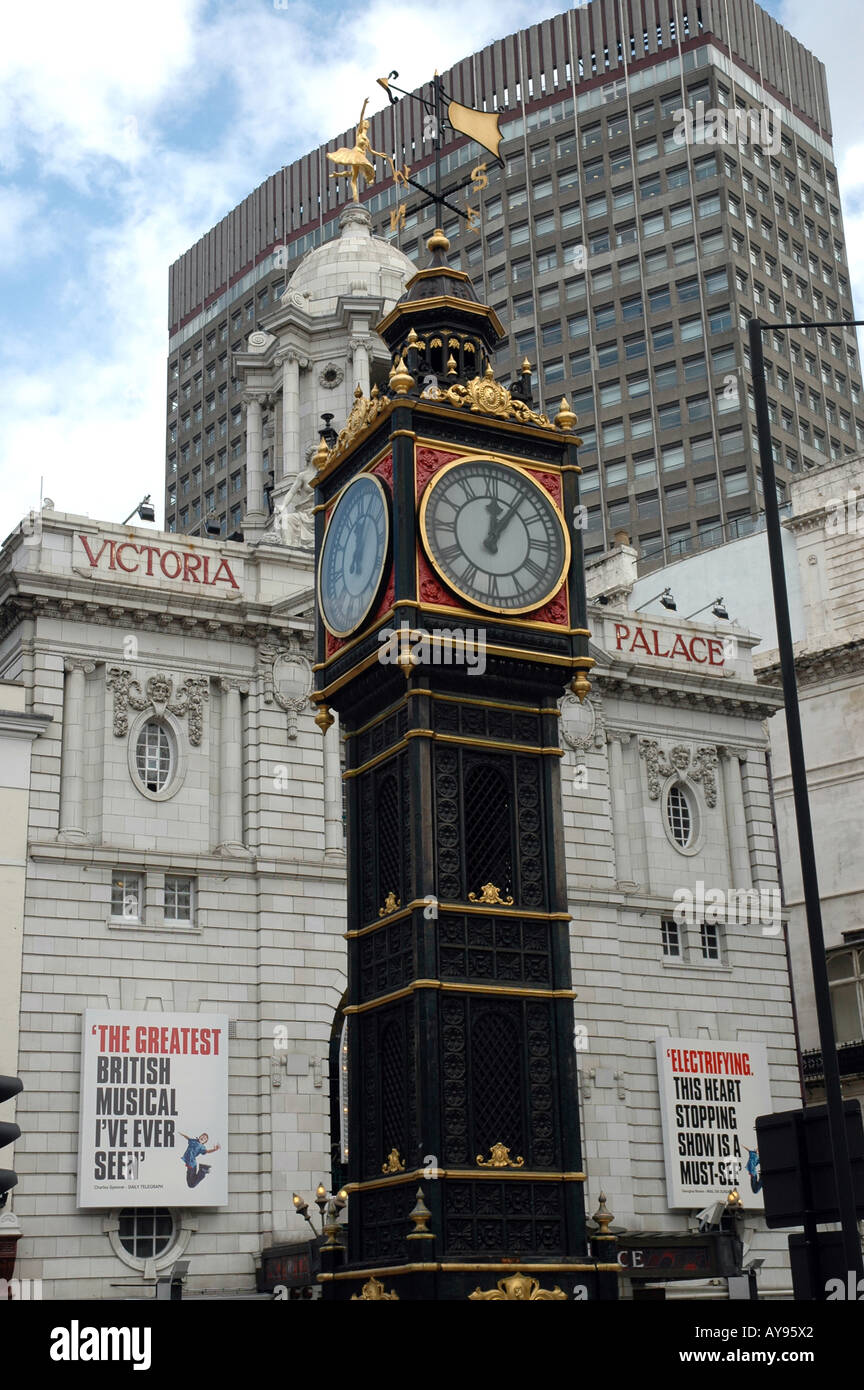 Little Ben clock tower near Victoria Palace theatre in London, UK Stock ...