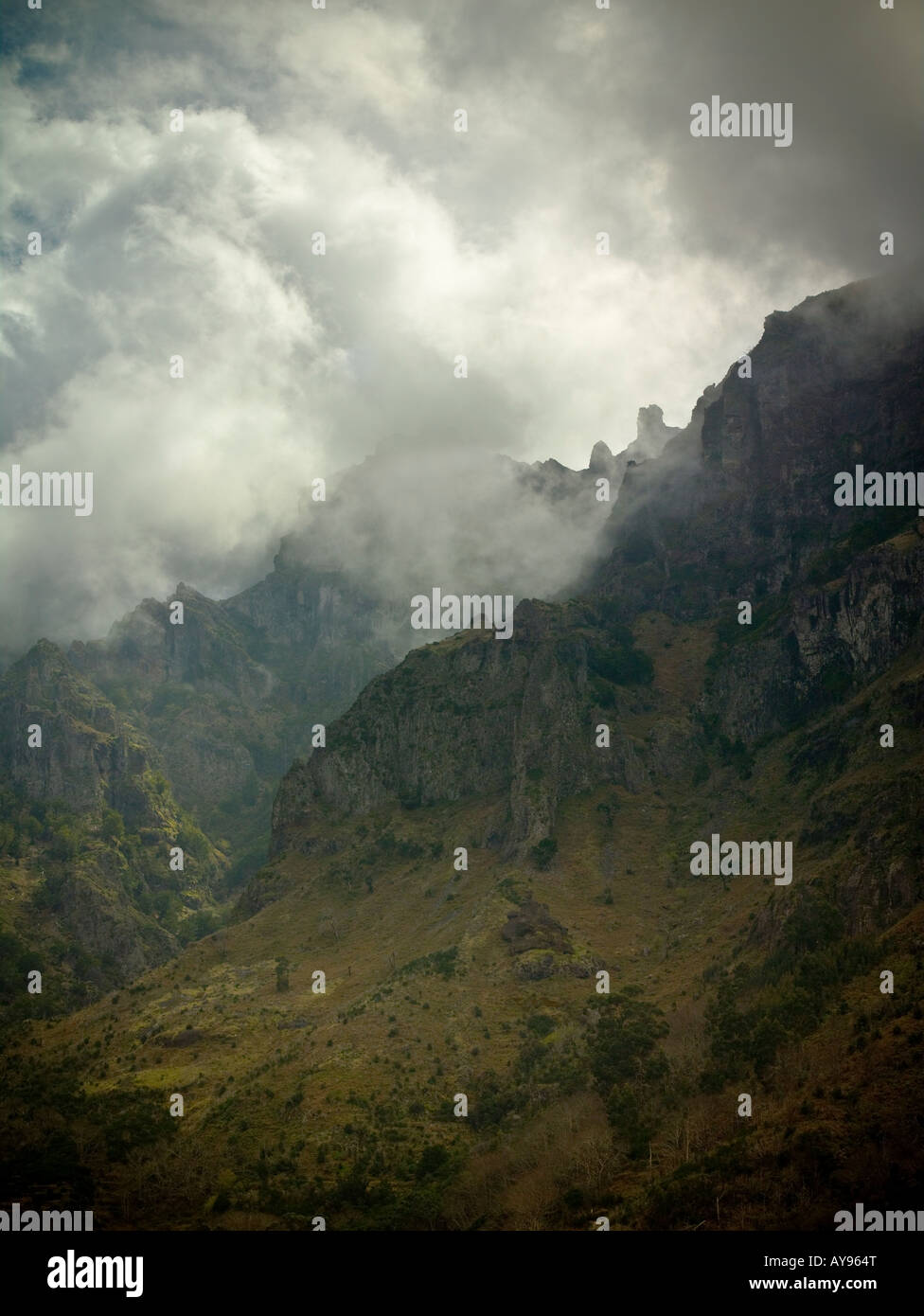 Dramatic mountain scenery,Madeira,Portugal Stock Photo - Alamy