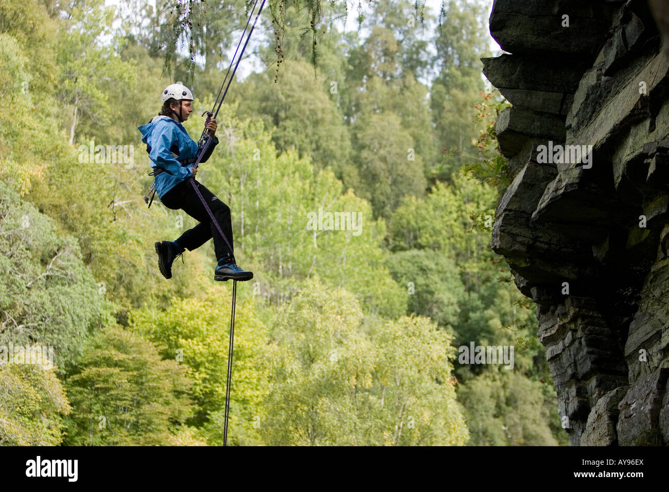 ABSEILING ACTION Stock Photo, Royalty Free Image: 17033809 - Alamy