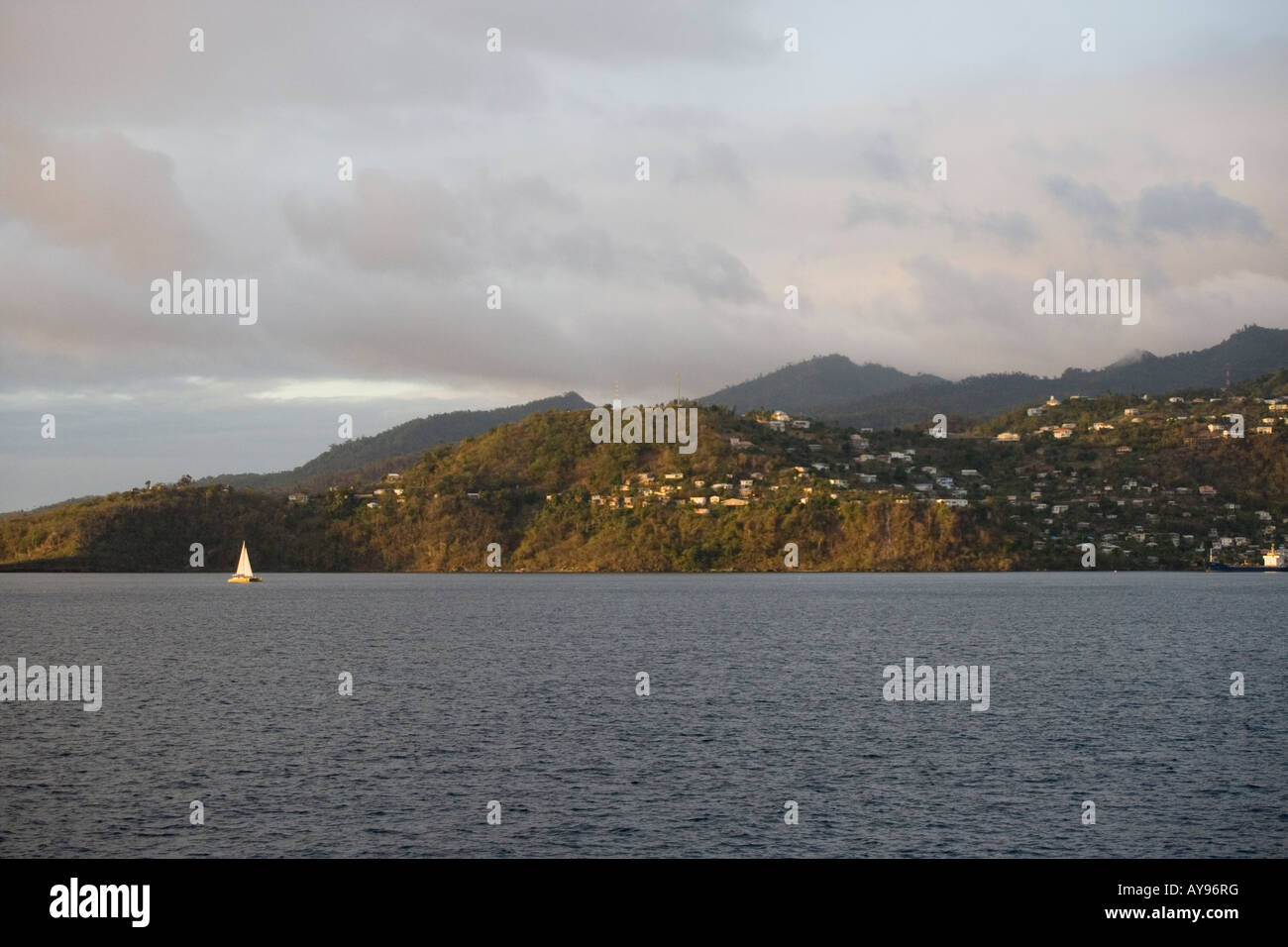 Grenada caribbean island coast water ocean sea boat Caribbean sea ...