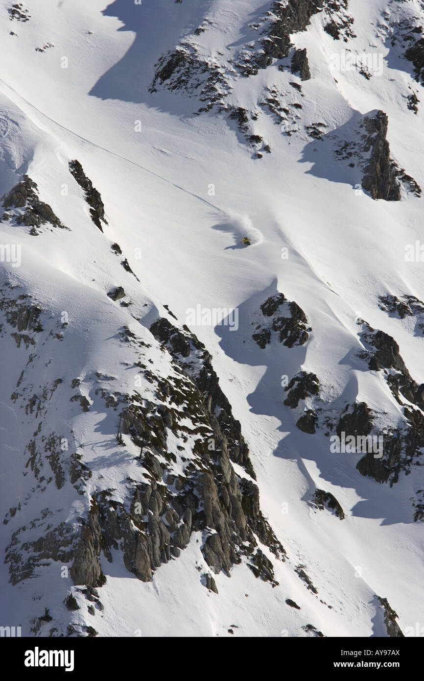 SNOWBOARDING OFF PISTE Stock Photo - Alamy