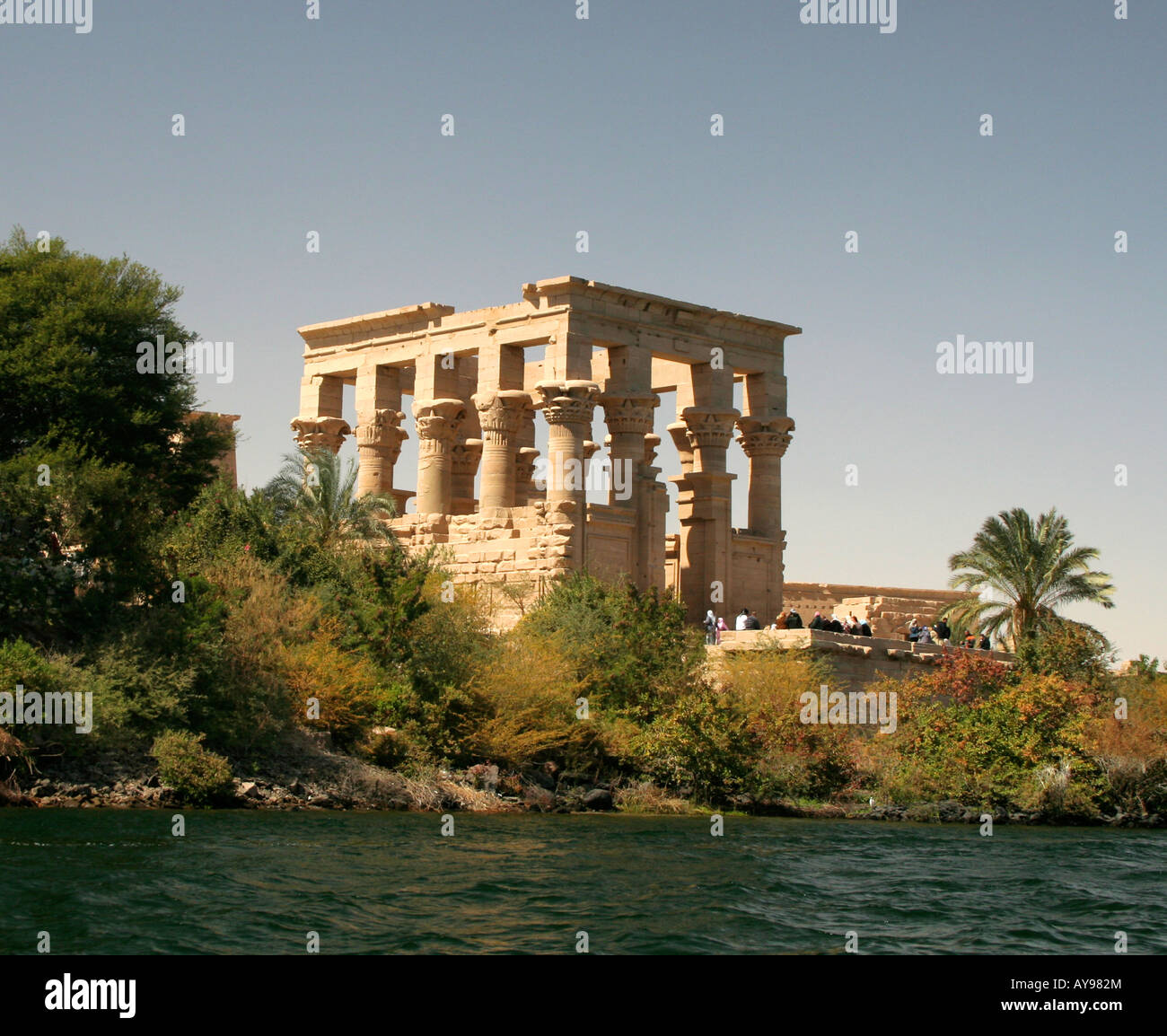 A View of the Kiosk of Trajan at the Temple of Isis on Philae Island ...