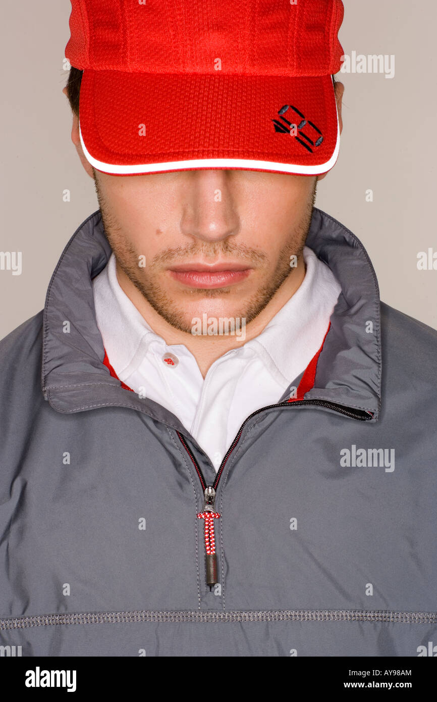 Adult red golf cap hi-res stock photography and images - Alamy