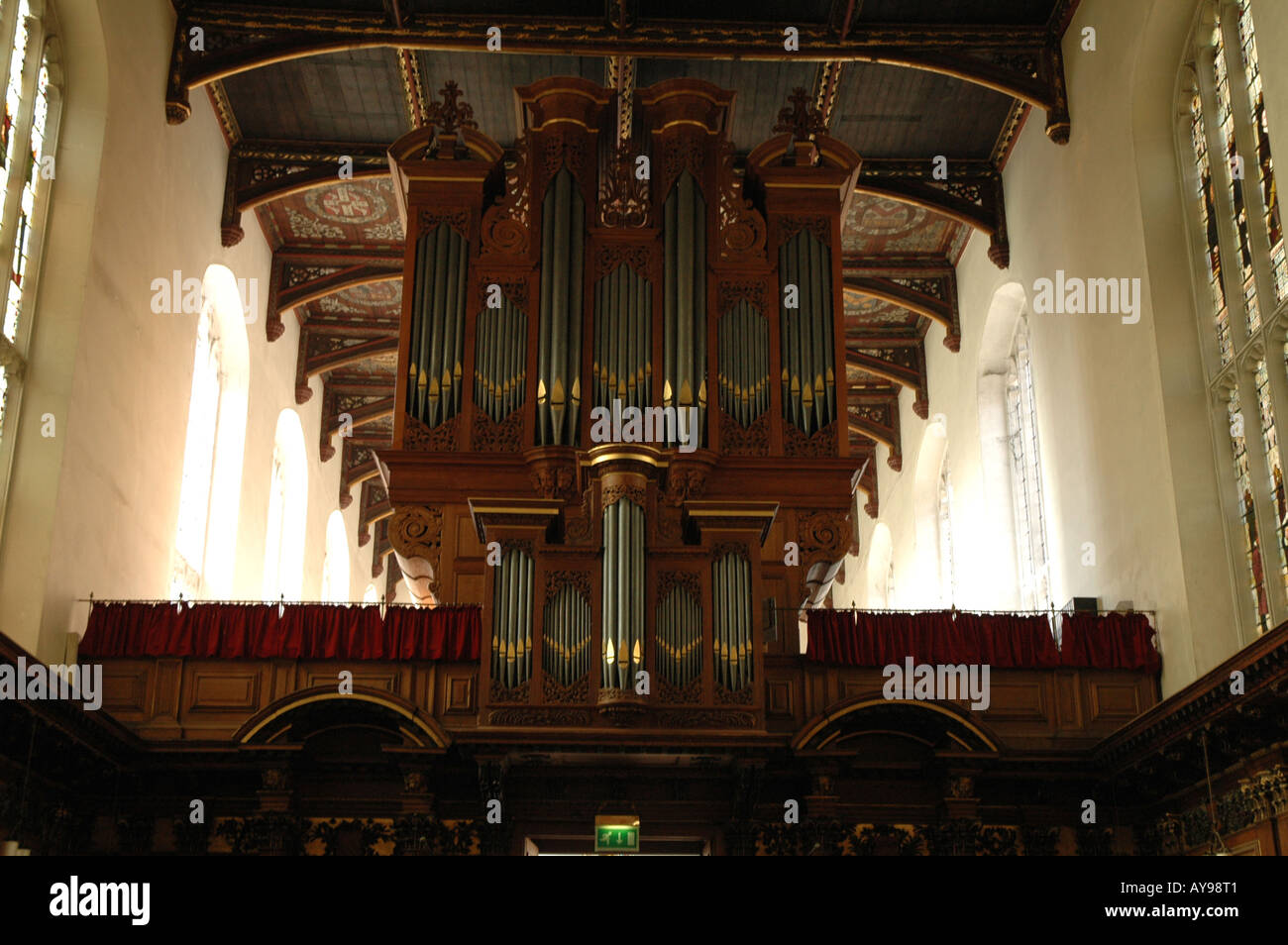 Organ in Trinity College chapel, Cambridge UK Stock Photo - Alamy