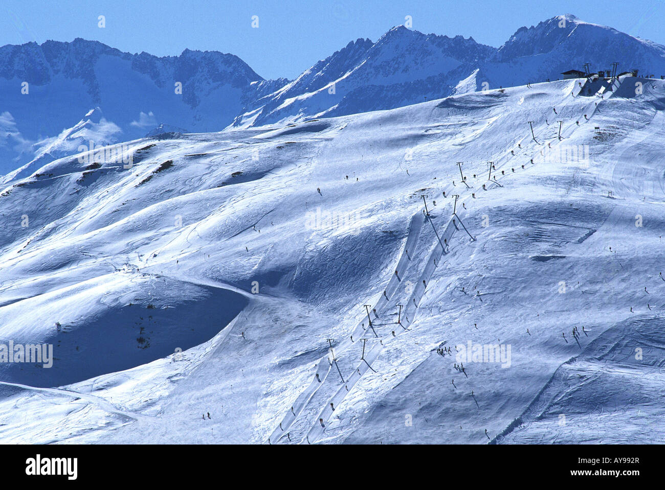 SKI RESORT VIEW Stock Photo - Alamy