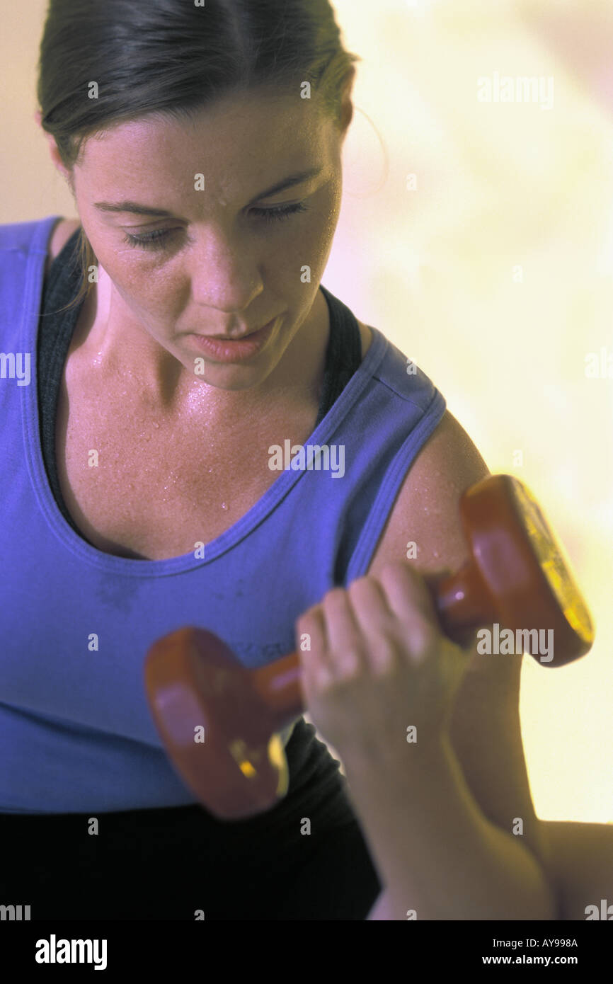 Woman health perseverance weight hi-res stock photography and images ...