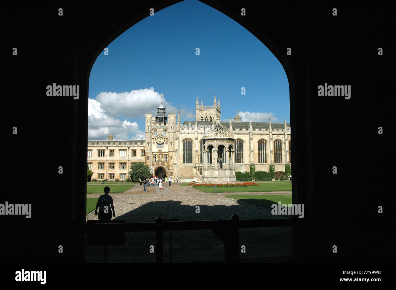 Trinity College in Cambridge: Great Court: King Edward's Tower and ...