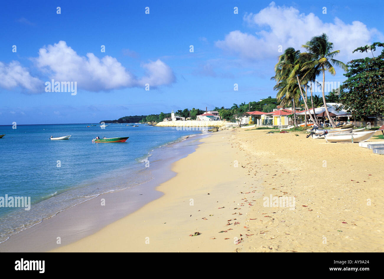 Saint Louis beach Marie Galante island Guadeloupe Caribbean Central ...