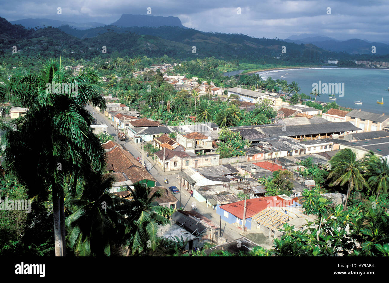 Panorama Baracoa Region of Guantanamo Cuba Central America Stock Photo ...