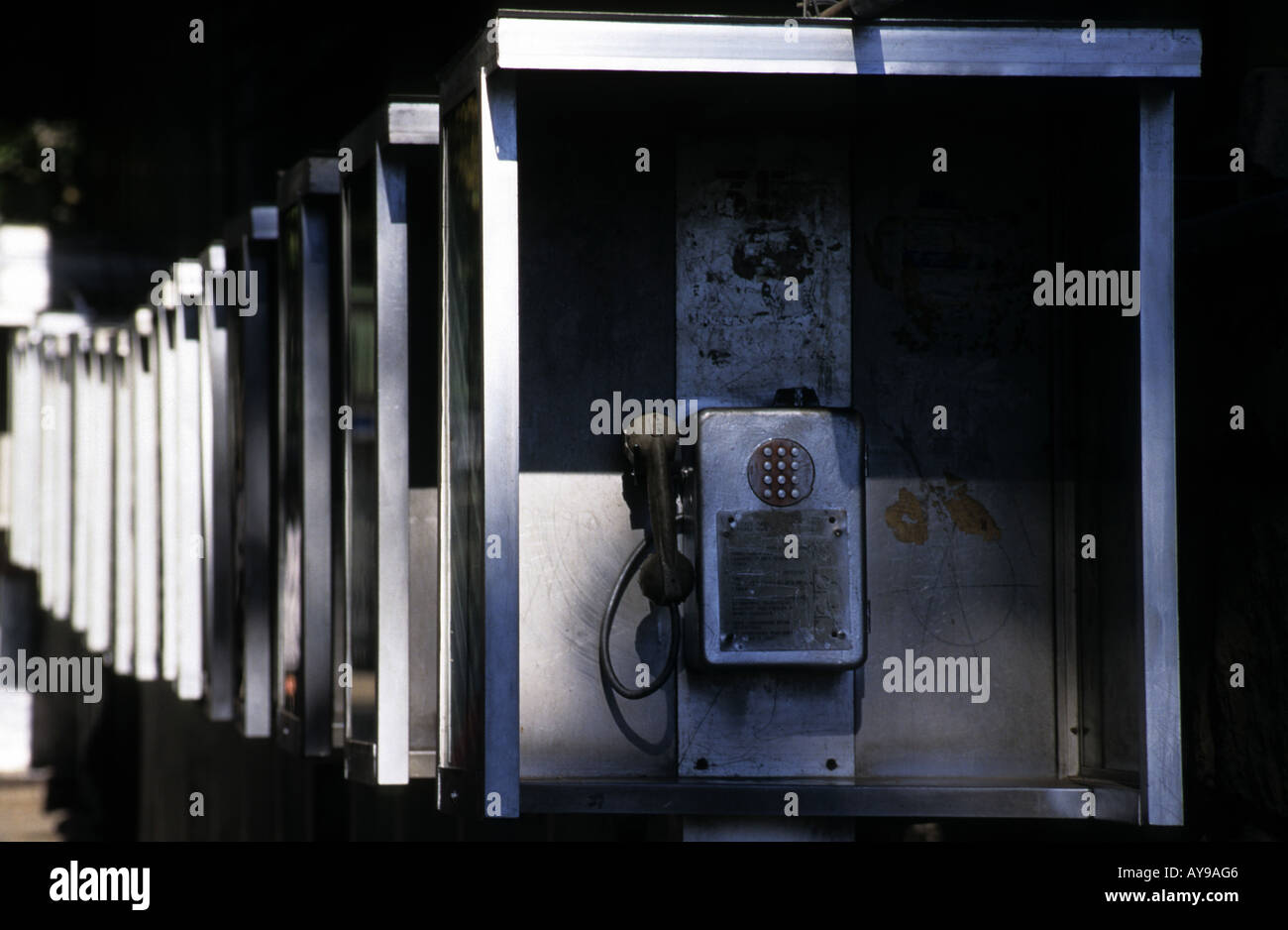 Public telephone kiosk, Moscow, Russia Stock Photo - Alamy