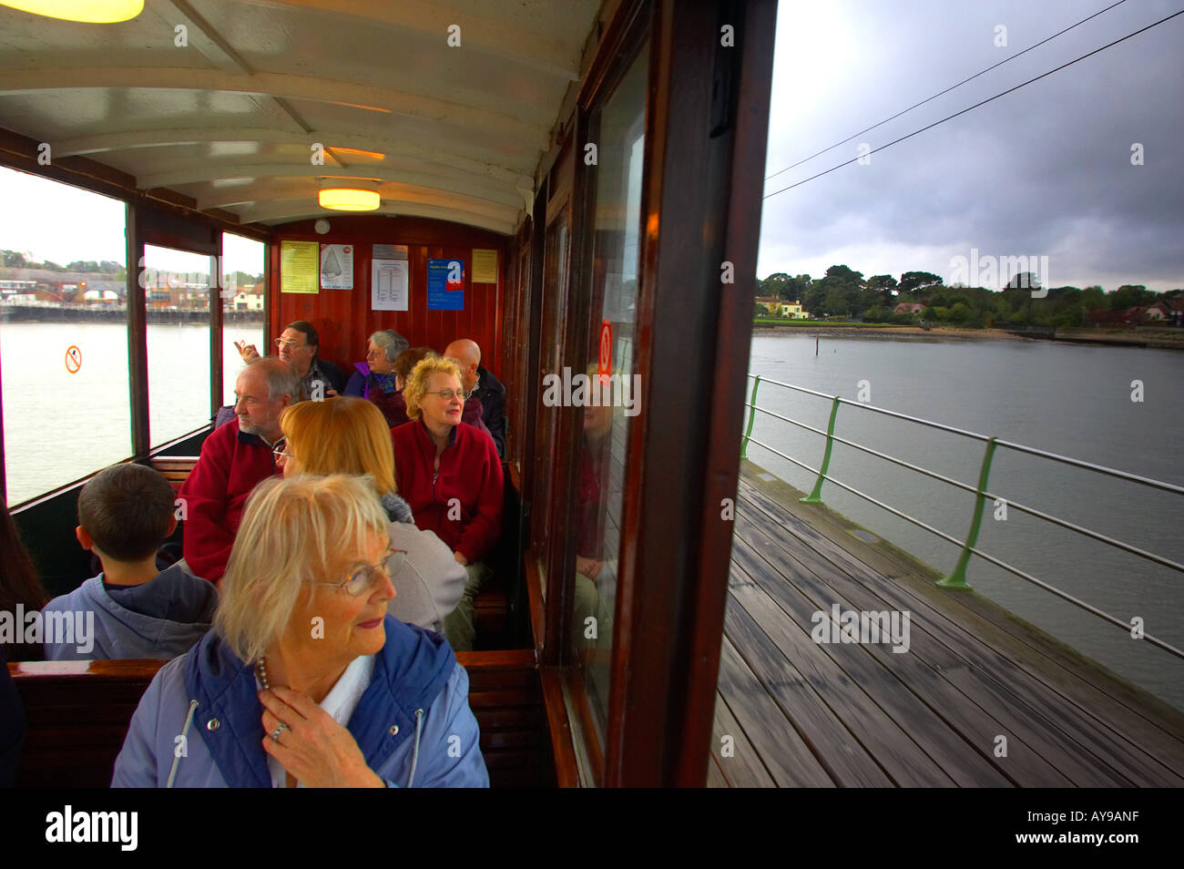 The Hythe Pier Ferry Railway near Southampton England Stock Photo - Alamy