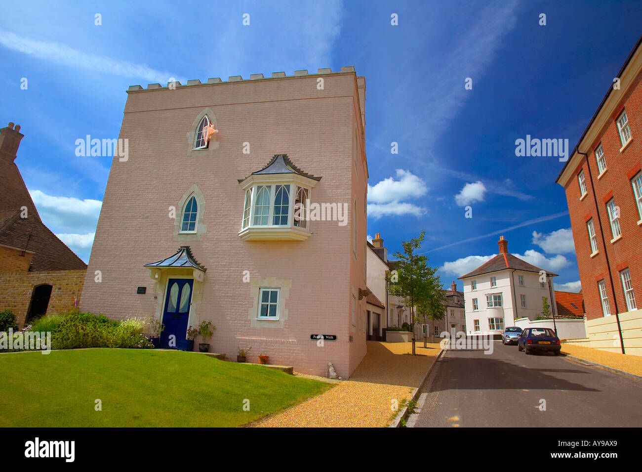 Poundbury architecture hi-res stock photography and images - Alamy