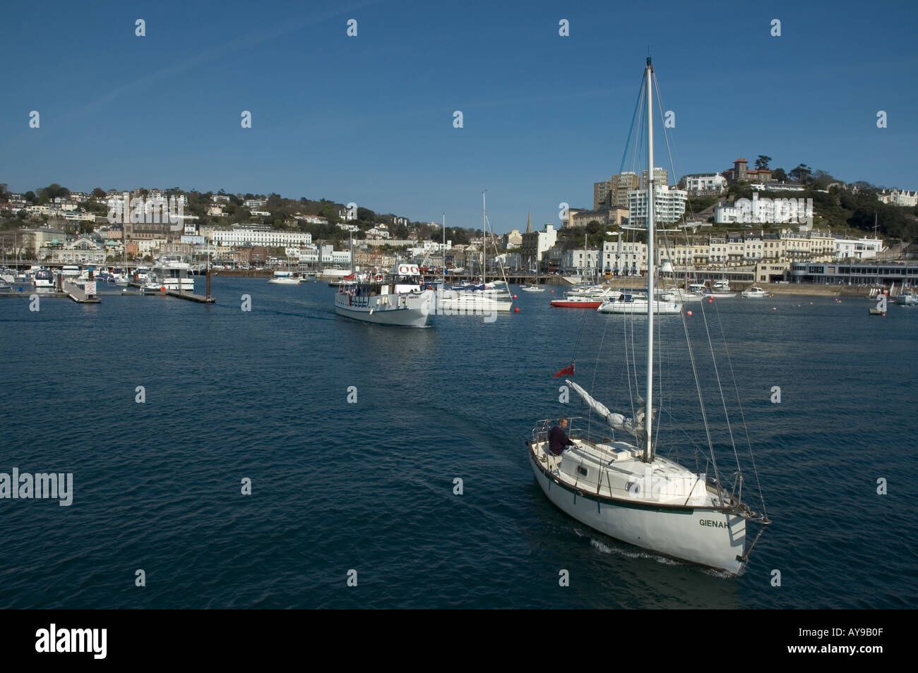 UK Devon Torbay Torquay harbour Stock Photo - Alamy