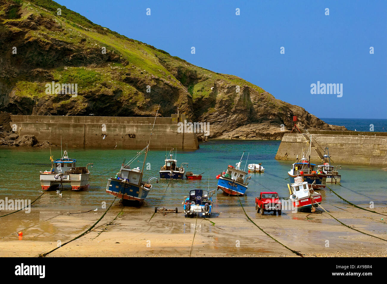 Port Isaac in Cornwall England Stock Photo - Alamy