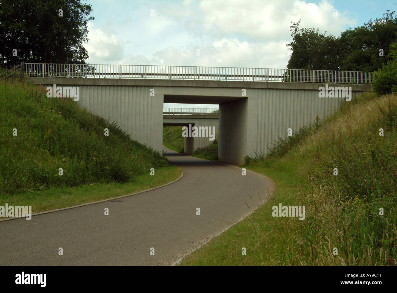 concrete bridge Nr Cirencester Gloucestershire England UK Europe Stock ...