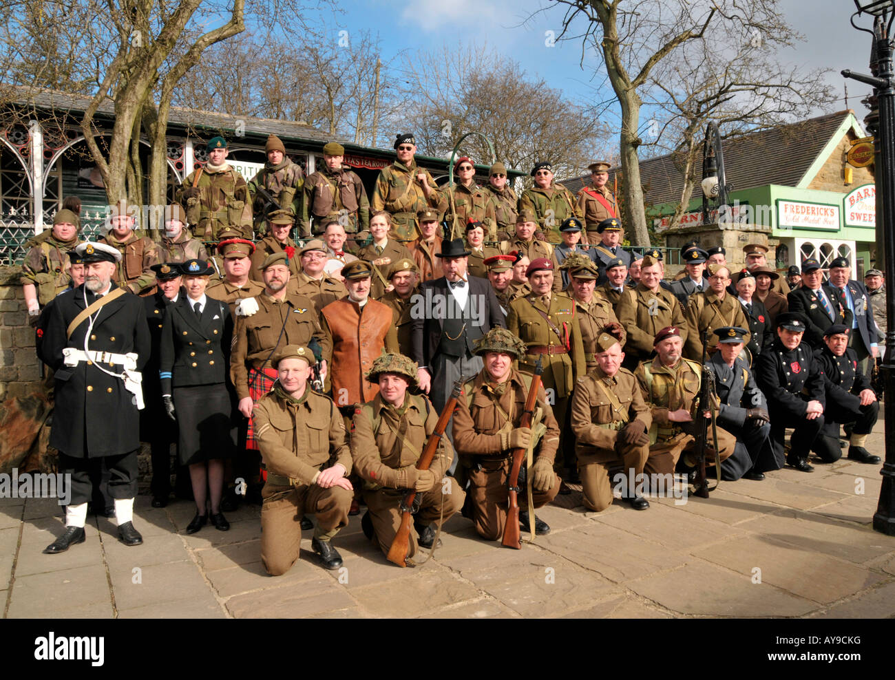 Crich forties weekend Peak District Derbyshire England UK Stock Photo ...