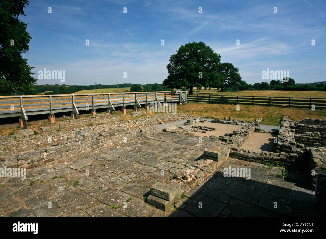 Durham binchester roman fort hi-res stock photography and images - Alamy