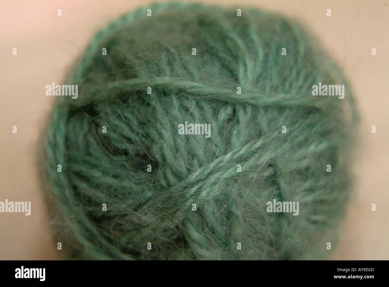 ball of aqua marine green wool Stock Photo - Alamy