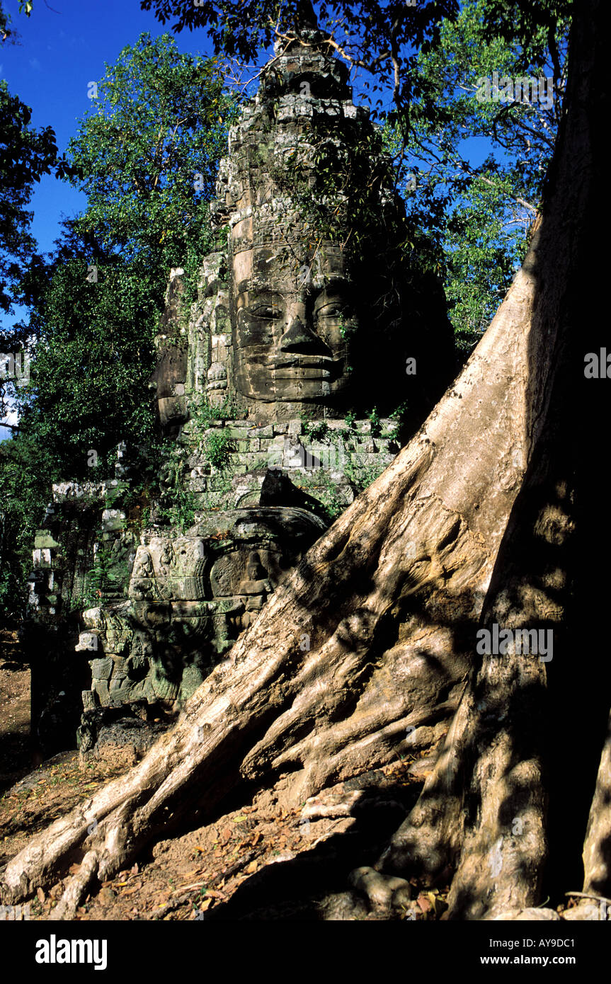 North door Angkor Cambodia Asia Stock Photo - Alamy