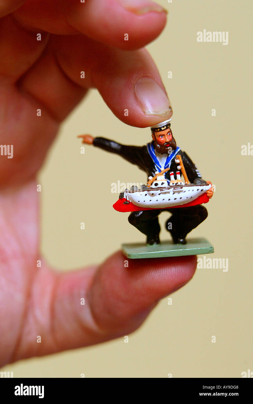 Lead toy sailor from the 1960s Stock Photo - Alamy