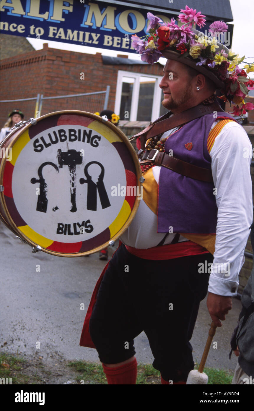 Morris dancer drum musician hi-res stock photography and images - Alamy