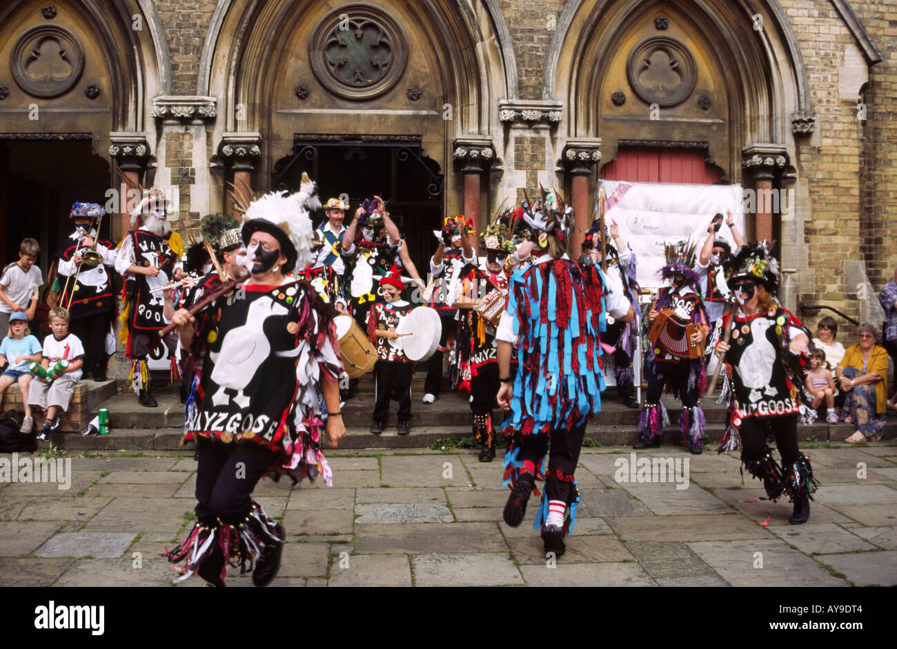 Wharfedale Wayzgoose Morris side dancing at Alford Lincolnshire Stock ...