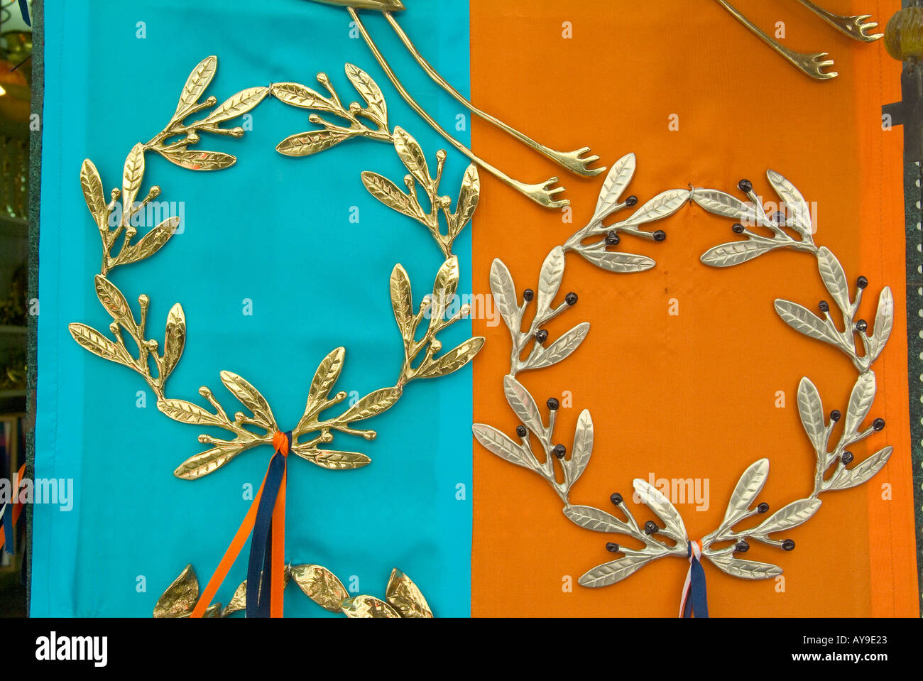 Greece Athens Olympic Crest Stock Photo - Alamy