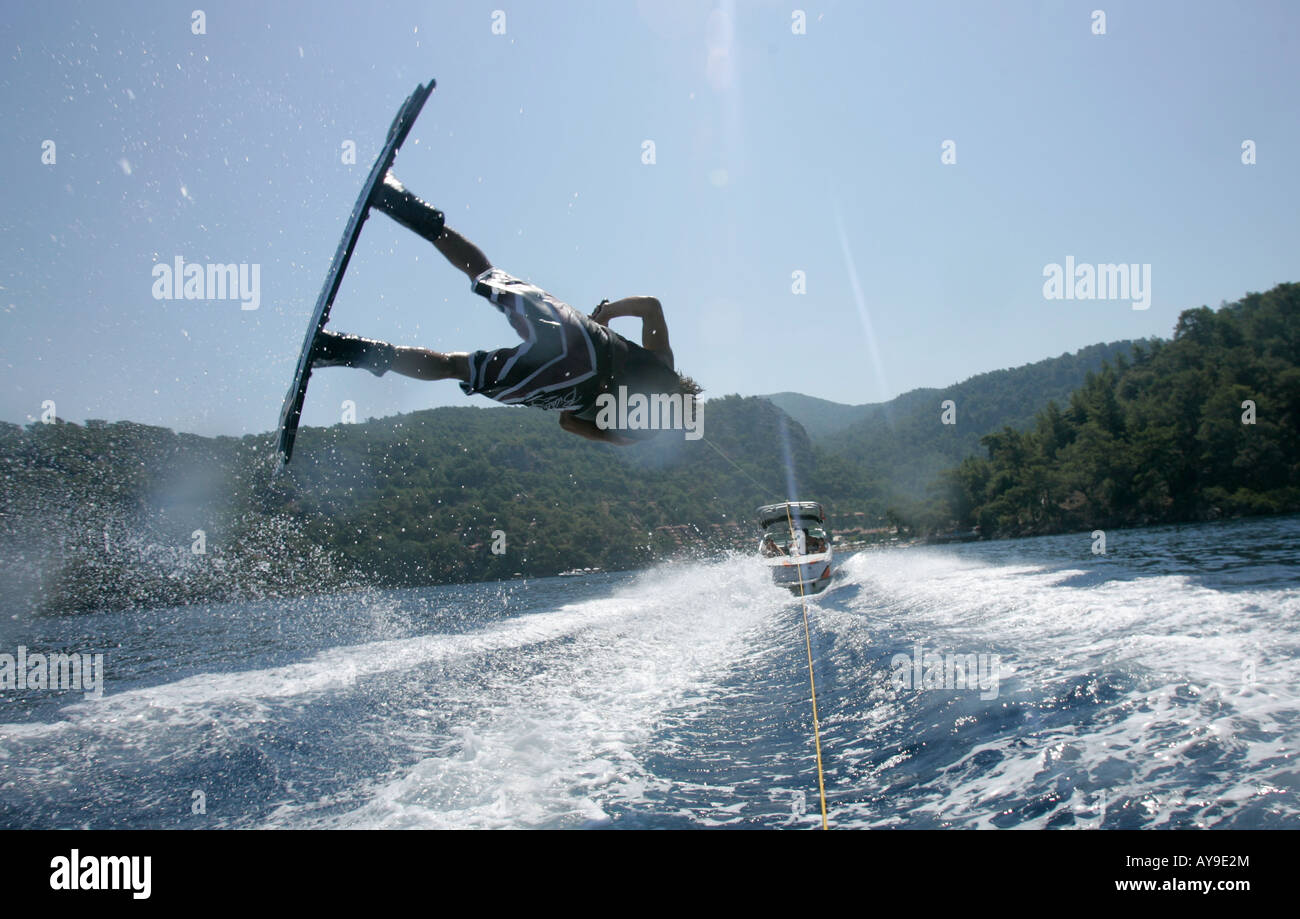 Wakeboarding and boat hi-res stock photography and images - Alamy