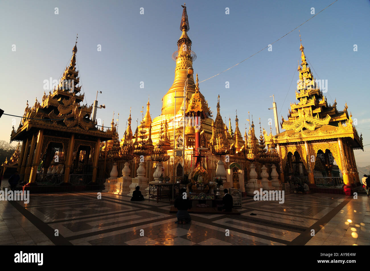 The Shwesandaw pagoda Pyay Myanmar Stock Photo: 17036376 - Alamy
